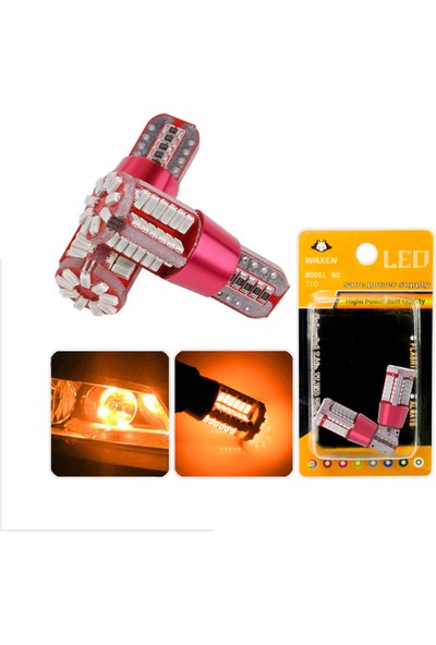 Waxen T10 Park Plaka Tavan Iç Aydınlatma Ampulü 57 LED Canbus Dipsiz W5W 194 6500K Turuncu Güçlü Işık Waxen T10 Park Plaka Tavan Iç Aydınlatma Ampulü 57 LED Canbus Dipsiz W5W 194 6500K Turuncu Güçlü Işık