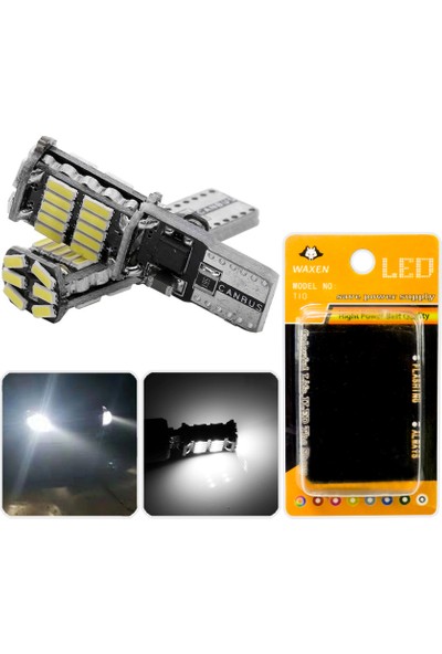 Waxen T10 Park Ampulü 26 LED Canbus Dipsiz W5W 194 6500K Beyaz Güçlü Işık Waxen T10 Park Ampulü 26 LED Canbus Dipsiz W5W 194 6500K Beyaz Güçlü Işık