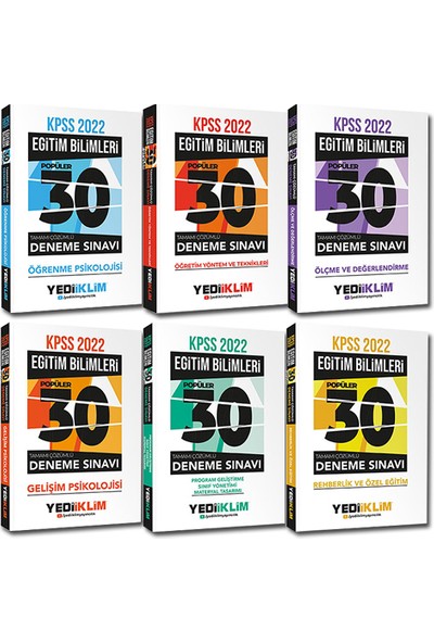 Yediiklim Yayınları 2022 KPSS Eğitim Bilimleri Popüler Deneme Seti Yediiklim Yayınları 2022 KPSS Eğitim Bilimleri Popüler Deneme Seti