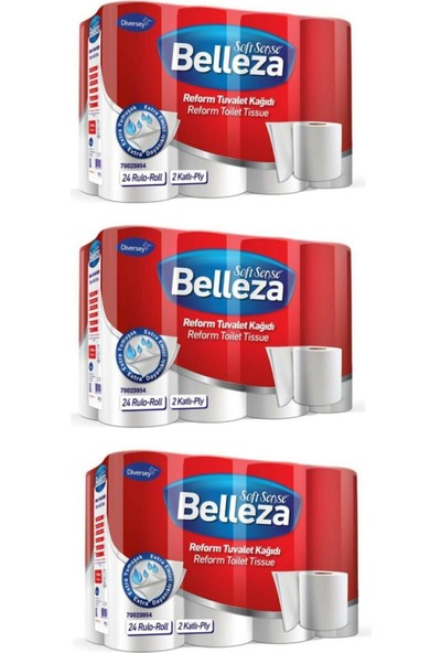 Belleza Reform Tuvalet Kağıdı 2 Katlı 72 Rulo