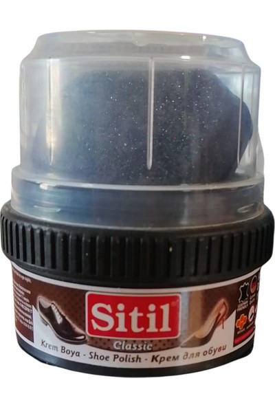 Sitil Koyu Kahverengi Süngerli Ayakkabı Boyası 100 ml