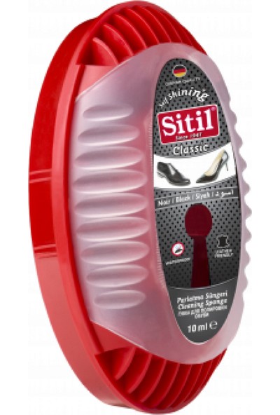 Sitil Hazneli Ayakkabı Süngeri Siyah 10 ml