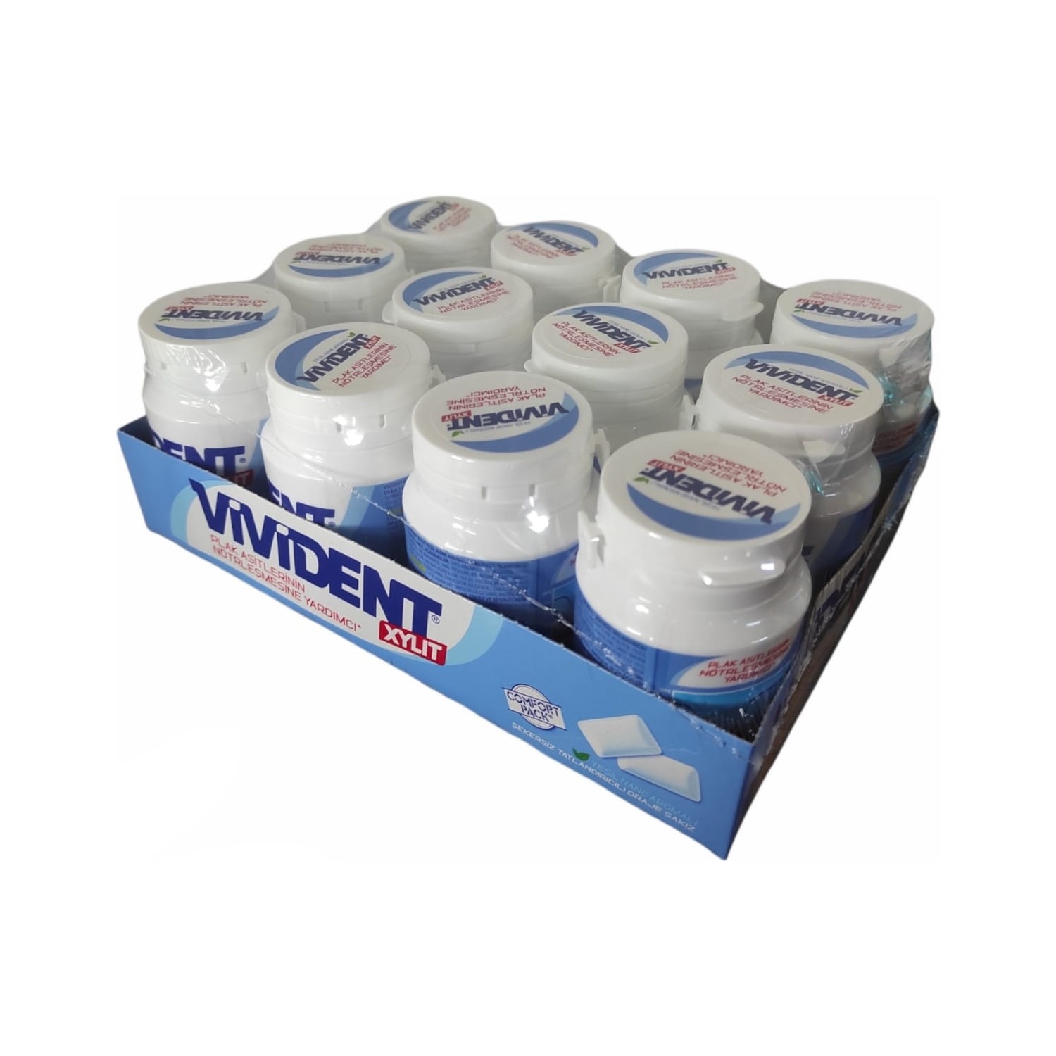 Vivident Comfort Pack Xylit Yeşil Nane Aromalı 67 gr 12'li Fiyatı
