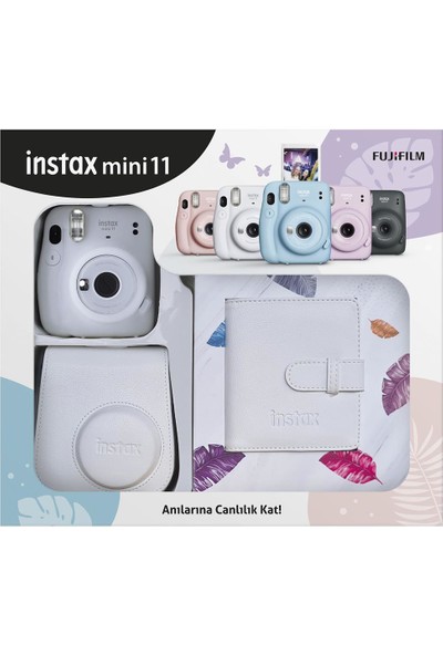 Fujifilm Instax Mini 11 Kare Albümlü Beyaz Kit Fujifilm Instax Mini 11 Kare Albümlü Beyaz Kit