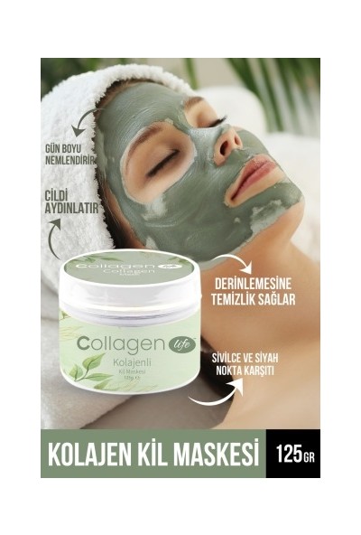Collagen Lıfe Kolajen Kil Maskesi 125 gr Collagen Lıfe Kolajen Kil Maskesi 125 gr
