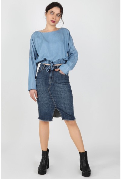 Balins Kot Etek Orta Mavi