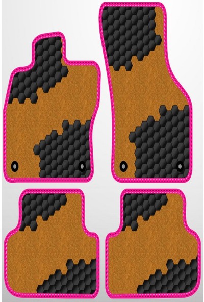 Tegin Volkswagen Lupo 1997-2005 Uyumlu Turuncu Halı Siyah Desen Pembe Kenar Plus Paspas Tegin Volkswagen Lupo 1997-2005 Uyumlu Turuncu Halı Siyah Desen Pembe Kenar Plus Paspas