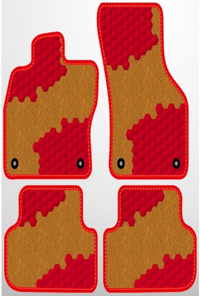 Tegin Alfa Romeo Gt 2004 ve Sonrası Uyumlu Turuncu Halı Kırmızı Desen Kırmızı Kenar Plus Paspas Tegin Alfa Romeo Gt 2004 ve Sonrası Uyumlu Turuncu Halı Kırmızı Desen Kırmızı Kenar Plus Paspas