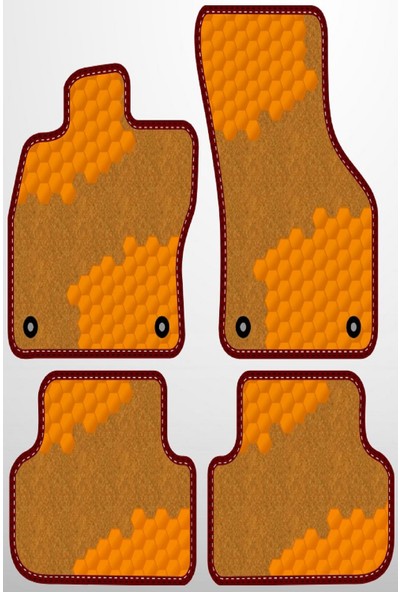 Tegin Volkswagen Lupo 1997-2005 Uyumlu Turuncu Halı Turuncu Desen Bordo Kenar Plus Paspas Tegin Volkswagen Lupo 1997-2005 Uyumlu Turuncu Halı Turuncu Desen Bordo Kenar Plus Paspas