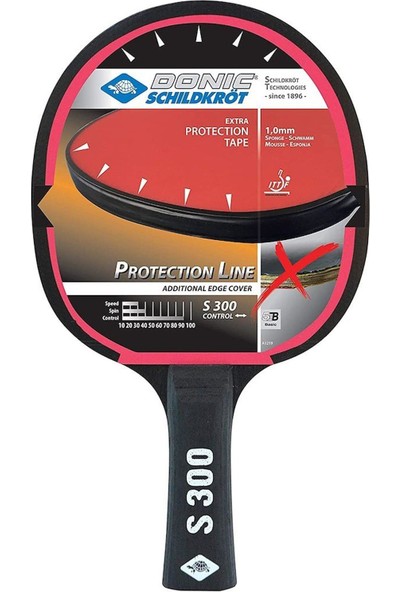 Donic S300 Masa Tenisi Raketi Siyah-Kırmızı-St