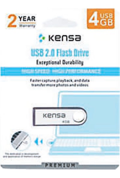 Kensa 4 GB USB Flash Bellek Kensa 4 GB USB Flash Bellek