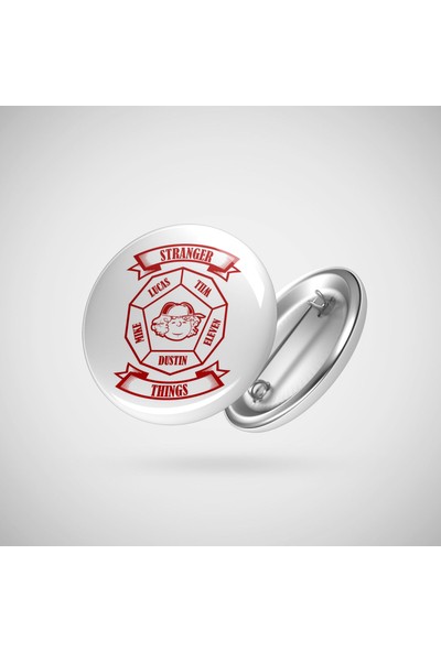 Fizello Stranger Things: Dustin Peanuts White Rozet