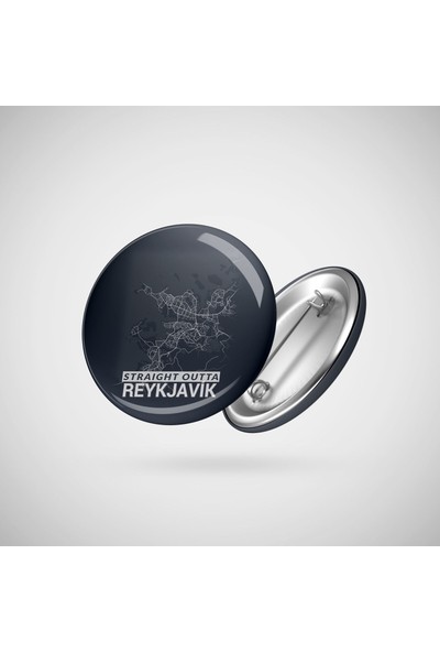 Fizello Straight Outta Reykjavík Iceland City Map Rozet Fizello Straight Outta Reykjavík Iceland City Map Rozet