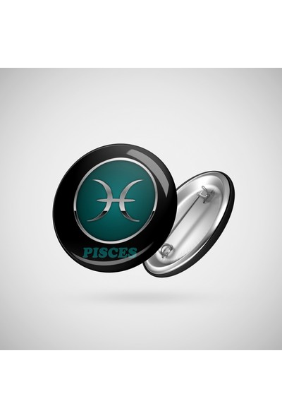 Fizello Pisces Zodiac Sign Rozet Fizello Pisces Zodiac Sign Rozet