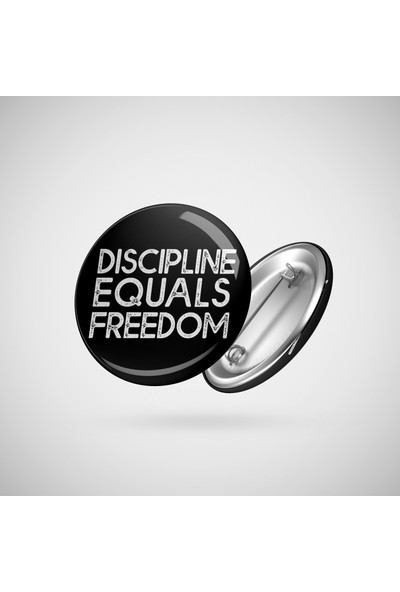 Fizello Discipline Equals Freedom Rozet Fizello Discipline Equals Freedom Rozet
