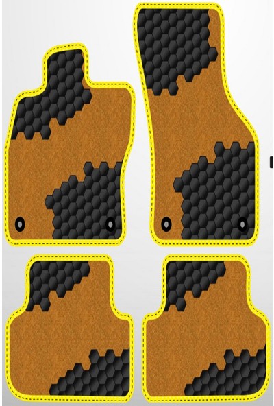 Tegin Opel Mokka 2012 ve Sonrası Uyumlu Turuncu Halı Siyah Desen Sarı Kenar Plus Paspas Tegin Opel Mokka 2012 ve Sonrası Uyumlu Turuncu Halı Siyah Desen Sarı Kenar Plus Paspas