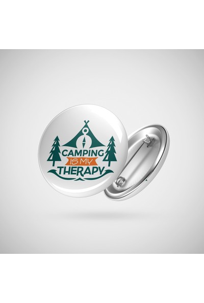 Fizello Camping Is My Therapy - Aventure Rozet Fizello Camping Is My Therapy - Aventure Rozet