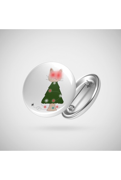 Fizello Santa Maine Coon Cat Christmas Tree Light Eyse, Funny Xmas Cat Rozet Fizello Santa Maine Coon Cat Christmas Tree Light Eyse, Funny Xmas Cat Rozet