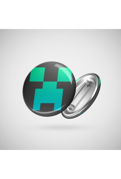 Fizello Greenxblue Creeper From Minecraft Face Rozet Fizello Greenxblue Creeper From Minecraft Face Rozet