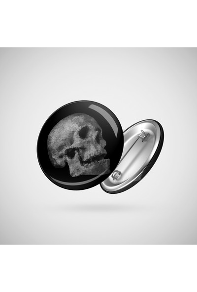 Fizello Low Poly Skull Rozet