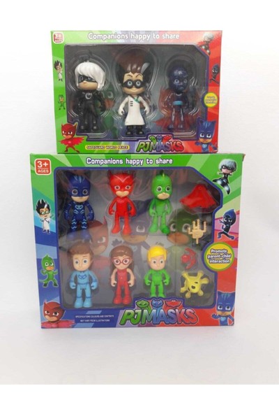 My Bebish 13'lü Pijamaskeliler Figür Seti Romeo Gece Ninjası Ay Kız Kedi Çocuk Kertenkele Baykuş Kız Pj Masks My Bebish 13'lü Pijamaskeliler Figür Seti Romeo Gece Ninjası Ay Kız Kedi Çocuk Kertenkele Baykuş Kız Pj Masks