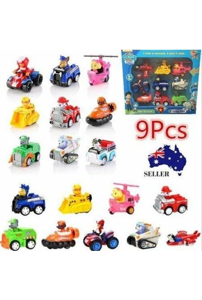 My Bebish Oyuncak 9 Lu Set 9 Figür Ile Yeni Paw Patrol Figür