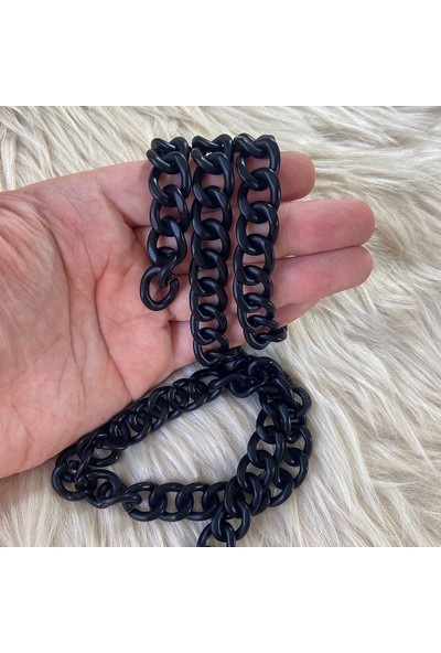 Hobizubi Plastik Zincir - Mat Abs Akrilik Zincir 15X18 mm 50CM Hobizubi Plastik Zincir - Mat Abs Akrilik Zincir 15X18 mm 50CM