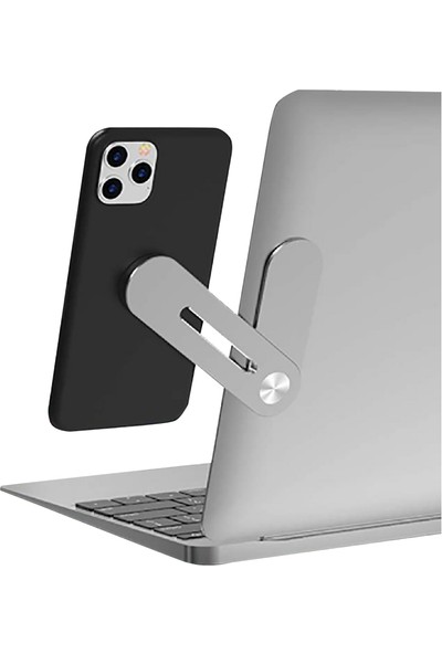 Joyroom Metal Ayarlı Laptop ve Monitör Yanı Manyetik Telefon Tutucu Stand Joyroom Metal Ayarlı Laptop ve Monitör Yanı Manyetik Telefon Tutucu Stand
