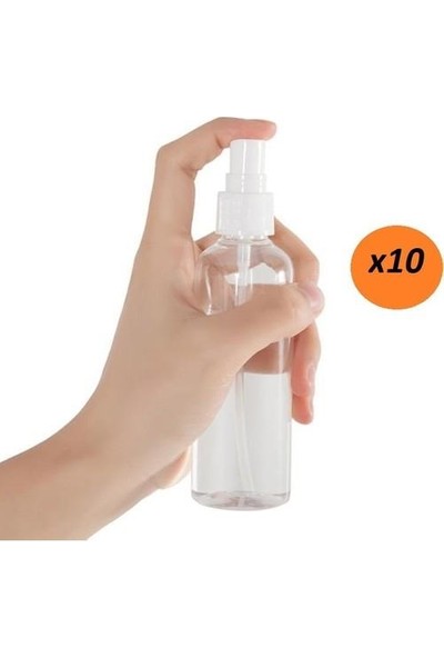 Güvenç Ambalaj 100ml Plastik Şişe - Doldurulabilir Sprey Şişe - Dezenfektan - Kolonya Şişe - (10 Adet) Güvenç Ambalaj 100ml Plastik Şişe - Doldurulabilir Sprey Şişe - Dezenfektan - Kolonya Şişe - (10 Adet)