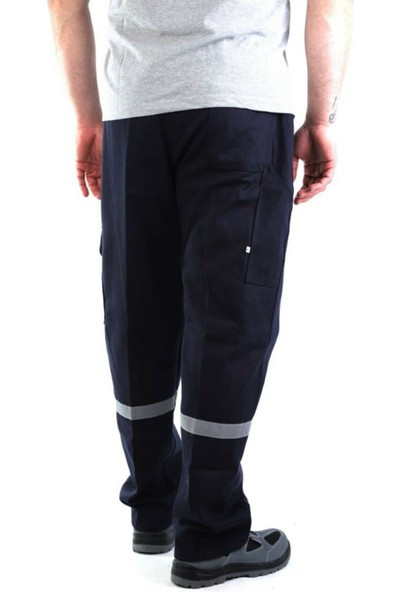 Taniş Lacivert 16/12 Gabardin Komando Cepli Pamuklu Reflektörlü Yazlık Iş Pantolonu Taniş Lacivert 16/12 Gabardin Komando Cepli Pamuklu Reflektörlü Yazlık Iş Pantolonu