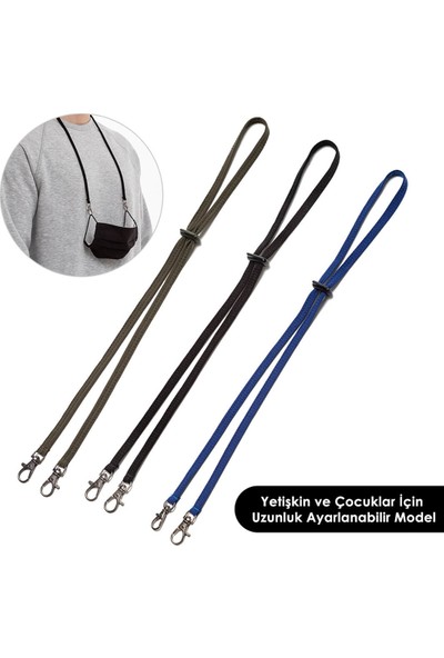 Mutlu Maske Ayarlanabilir Yetişkin Ve Çocuk Maske Takma Aparatı Özellikli Boyun Askısı Ipi 3'lü Set Mutlu Maske Ayarlanabilir Yetişkin Ve Çocuk Maske Takma Aparatı Özellikli Boyun Askısı Ipi 3'lü Set