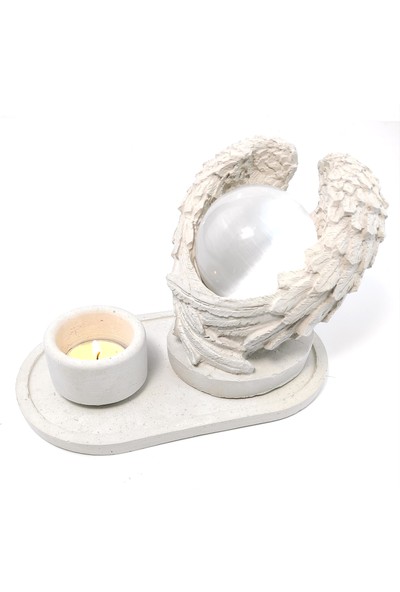 Taş Rüyası Selenit Küreli Tealight Mumluk Seti Taş Rüyası Selenit Küreli Tealight Mumluk Seti
