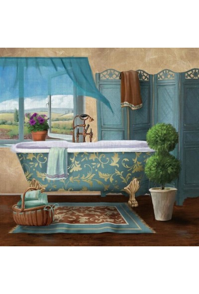 Astr Decor Duvar Dekorasyon Retro Banyo Sanat Tablosu