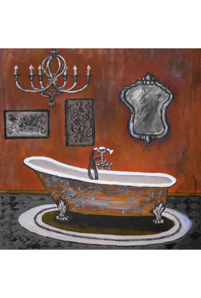 Astr Decor Duvar Dekorasyon Retro Banyo Sanat Tablosu