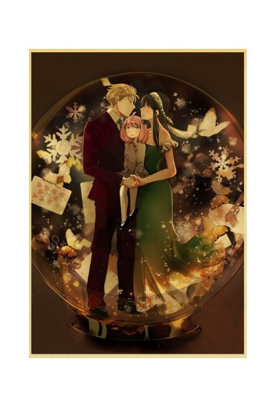 Astr Decor Japon Animesi Casus x Aile Kraft Kağıt Baskılı Duvar Poster