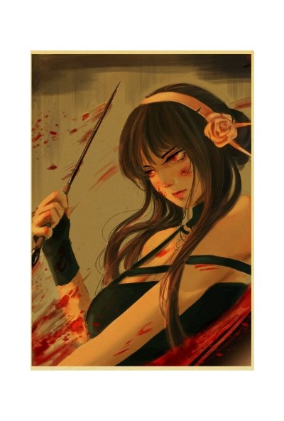 Astr Decor Japon Animesi Casus x Aile Kraft Kağıt Baskılı Duvar Poster