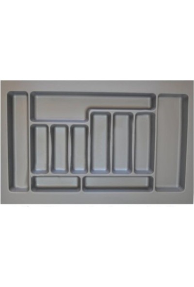 Aytfix 75 x 49 Cm. (69 x 38 Cm. Kadar Kesilebilir) Gri Çekmece Içi Kaşıklık