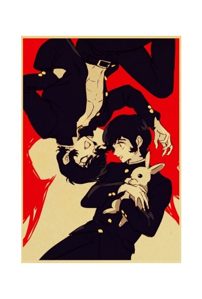 Astr Decor Anime Devilman Crybaby Posteri Kraft Kağıt