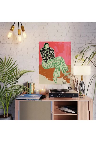 Astr Decor Duvar Sanat Posterleri Modüler Bayan Karikatür 30X42CM Çerçevesiz