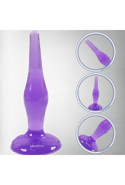 Partner Pürüzsüz Yüzey Lüks Mor 12.5 cm Anal Plug Tıkaç