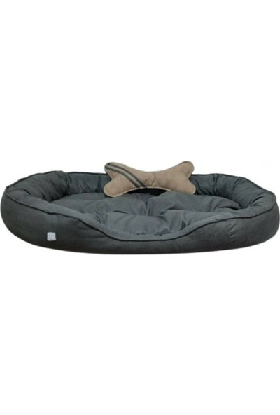 Patili Evler Kemik Yastıklı Büyük Boy Köpek Yatağı 80 x 110 cm - Kozmik Gri Patili Evler Kemik Yastıklı Büyük Boy Köpek Yatağı 80 x 110 cm - Kozmik Gri