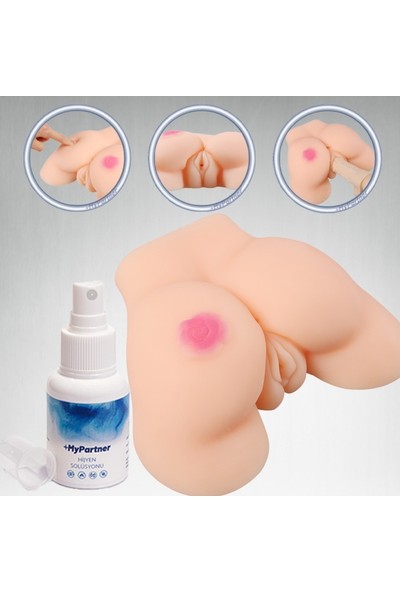 Partner Dövmeli 3D 2 Işlevli Anal ve Vajinal Mastürbatör + Temizleme Solüsyonu Partner Dövmeli 3D 2 Işlevli Anal ve Vajinal Mastürbatör + Temizleme Solüsyonu