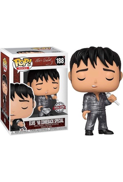 Funko Pop Rock Elvis Presley 1968 Comeback Special Diamond Collection Funko Pop Rock Elvis Presley 1968 Comeback Special Diamond Collection