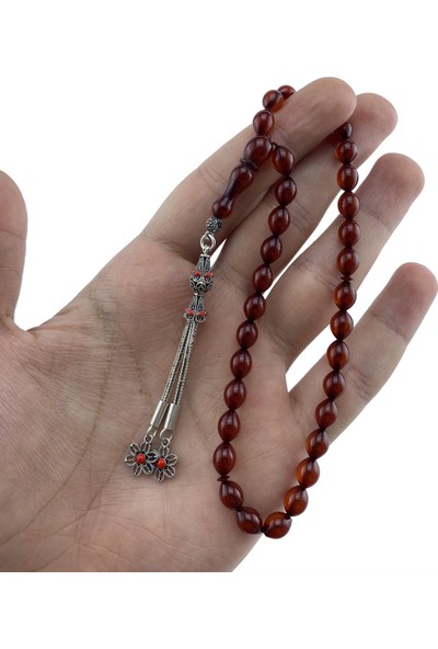 Kevser Antik Tesbih Traşlı Osmanlı Kehribar