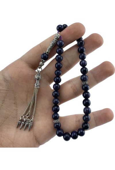 Kevser Antik Tesbih Siyah Yıldız Taşı Tesbih