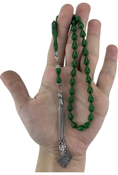 Kevser Antik Tesbih Özel Tasarım Ateş Kehribar Tesbih