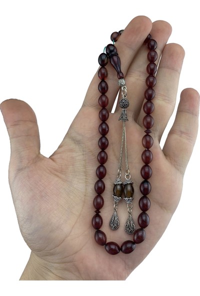 Kevser Antik Tesbih Mini Ateş Kehribar