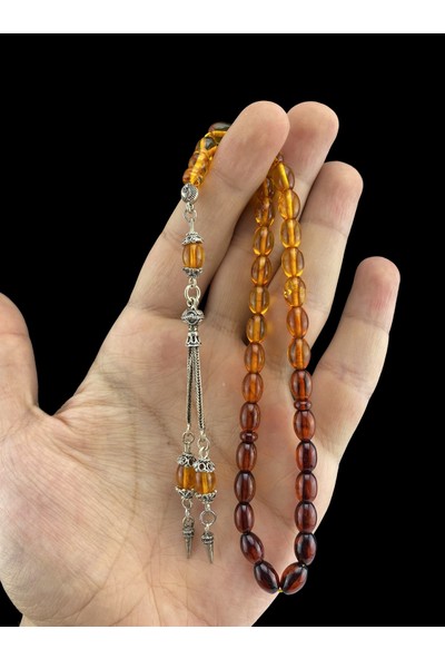 Kevser Antik Tesbih Polonya Damla Kehribar