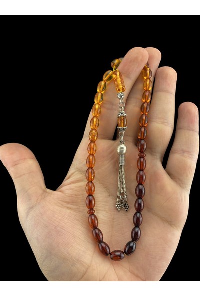 Kevser Antik Tesbih Polonya Damla Kehribar