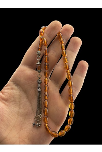 Kevser Antik Tesbih Polonya Damla Kehribar